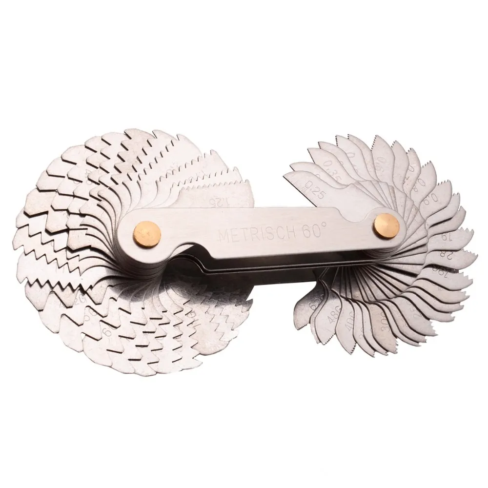 58 Blades Metric &Whitworth 55/60 Degree Thread Screw Pitch Gauge For ... 58 Blades Metric &Whitworth 55/60 Degree Thread Screw Pitch Gauge For ...