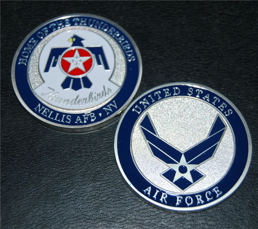 Nellis AFB Thunderbirds Challenge Coin - 1.75 Collectible Military Coin ...