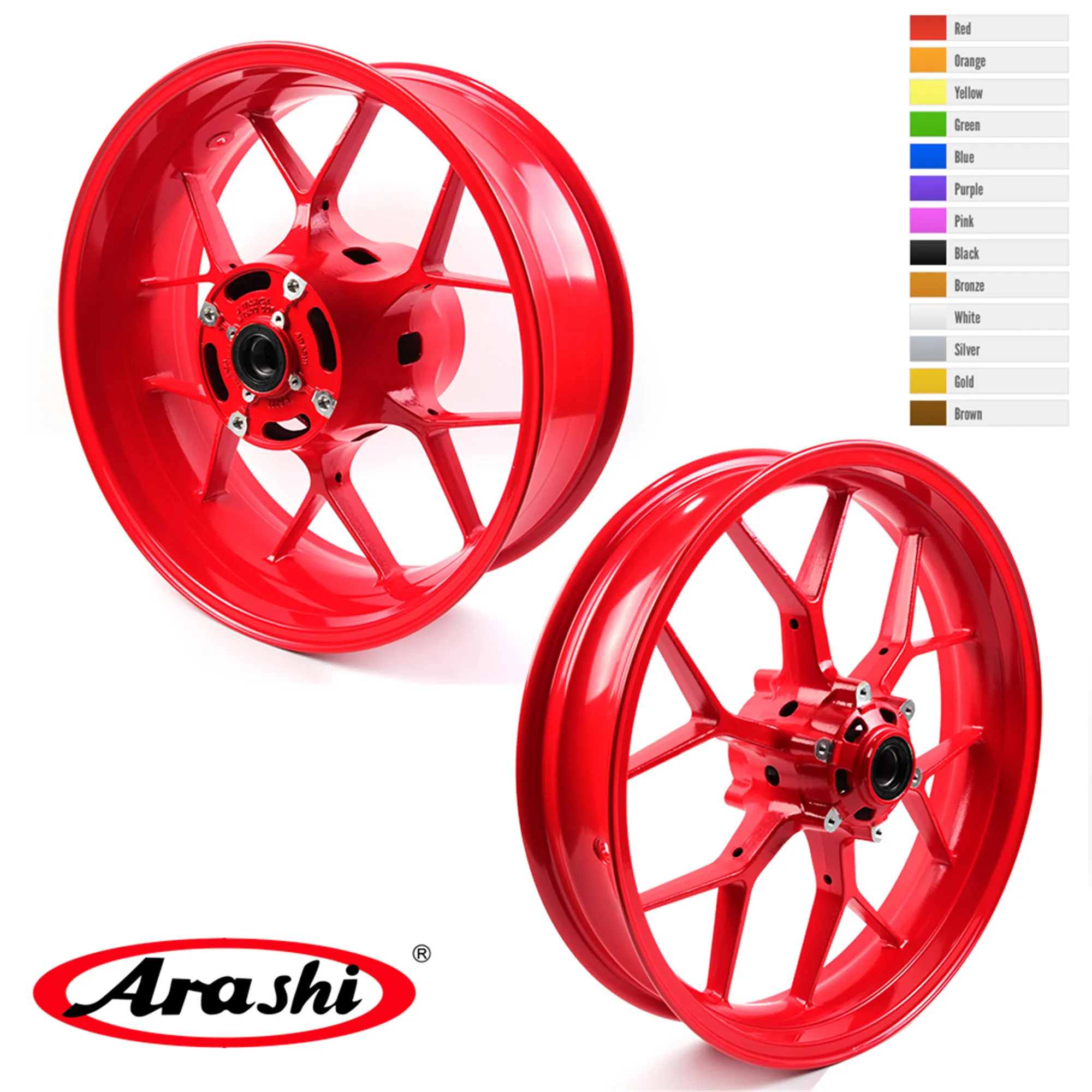 DHgate.com:Front and Rear Wheel Rim for Honda CBR1000RR 2008-2016, Red ...
