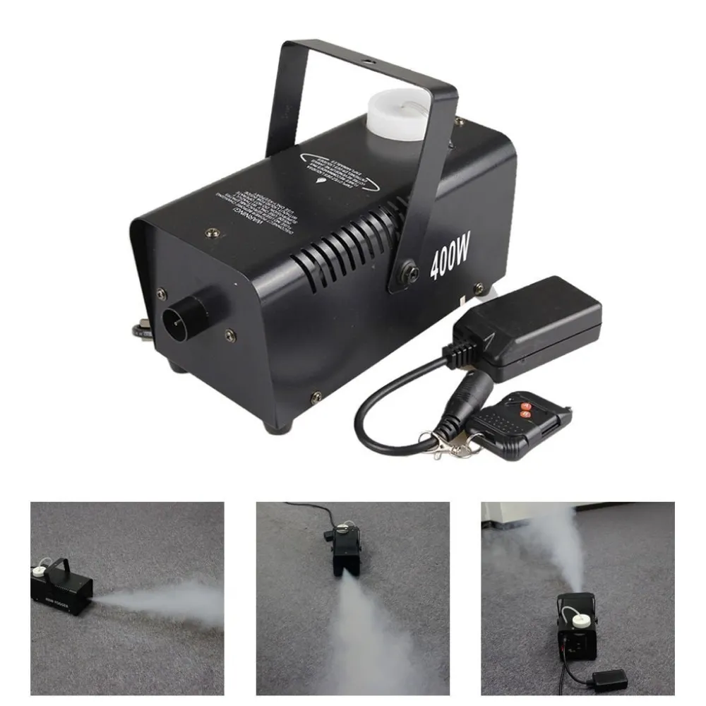 Mini 400W Smoke Fog Machine With Remote Control White Smoke Stage Light ...