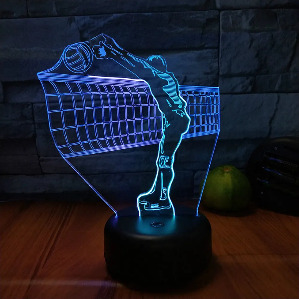 DHgate.com:20247 Color Changing LED Volleyball Night Light, 3D Illusion ...