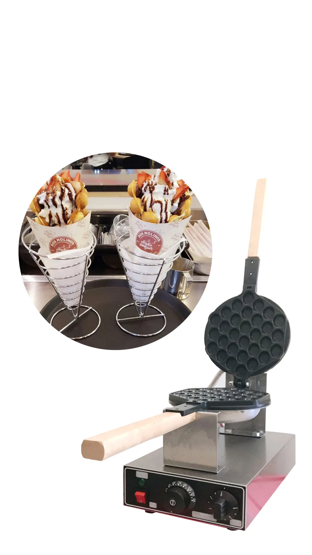 Waffle Cone Maker Machine Electric Egg Bubble... From Tdpmold, $119.72 ...