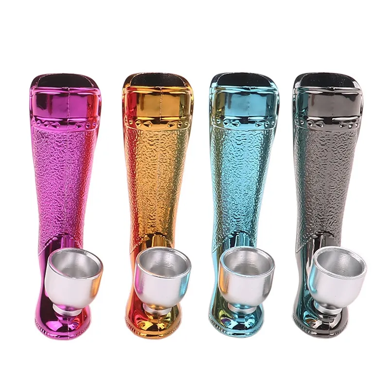 Newest High Heel Pipe Shape Metal Smoking Pipes Hookah Shisha Exquisite ...