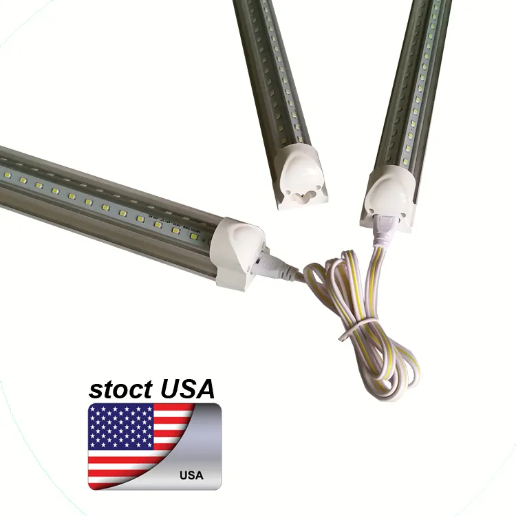 CRESTECH 8FT 72W T8 led lights in tube - 96" V-Shaped Integrated Light ...