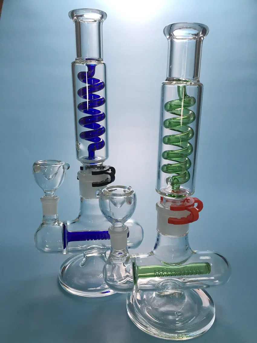 Wholesale Freezable Straight Bong Condenser Coil Perc Glass BONG Inline ...