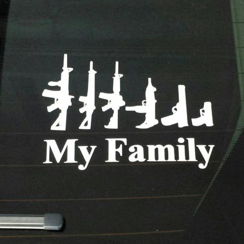 Military Inspired Family Vinyl Decals Sticker For Cars My Family Shaped ...