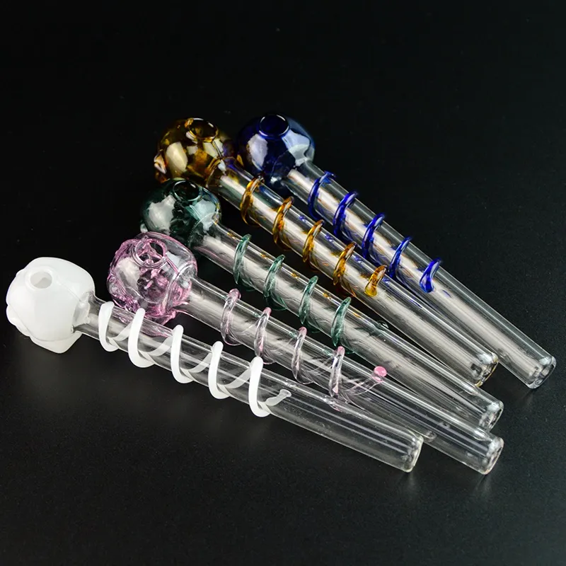 Oil Burner Pipe 5 Inch Pyrex Glass Pipes With Assorted Colors, Mini ...