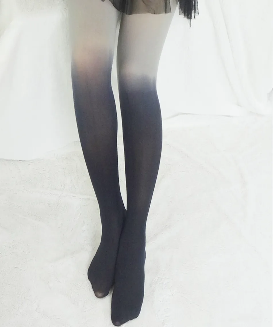 Gradient Opaque Velvet Spanx Arm Tights For Women 120d Candy Color
