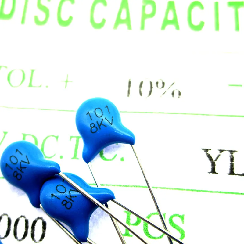 Wholesale High Voltage Ceramic Capacitors 8KV101 8000V 100pf Pitch 5 ...