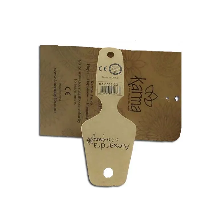 Wholesale Customized Print Clothing Hang Tag Paperboard Garment Color ...