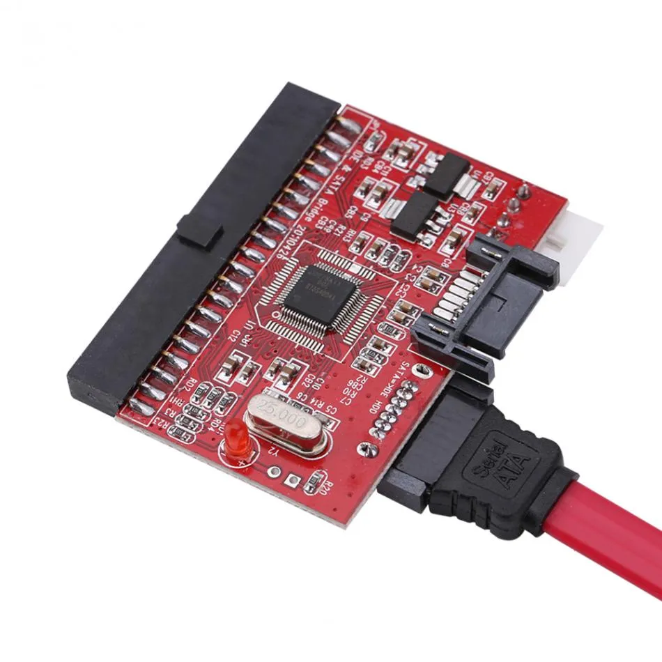 2 In 1 SATA To IDE And IDE To SATA Converter Adapter Card Black Easily ...