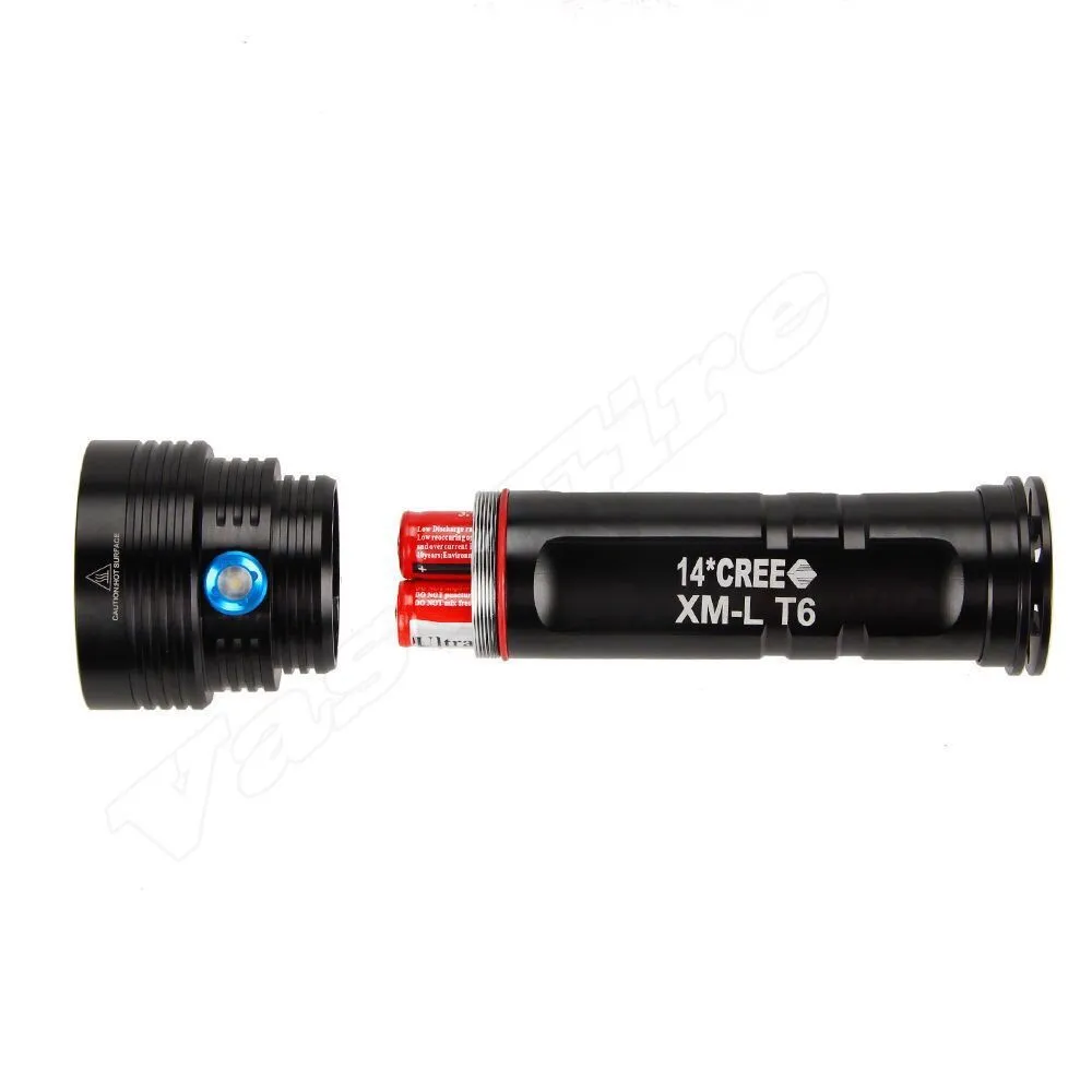 25000 Lumens Super Bright Led Flashlight, Waterproof 14x XM L T6 With ...