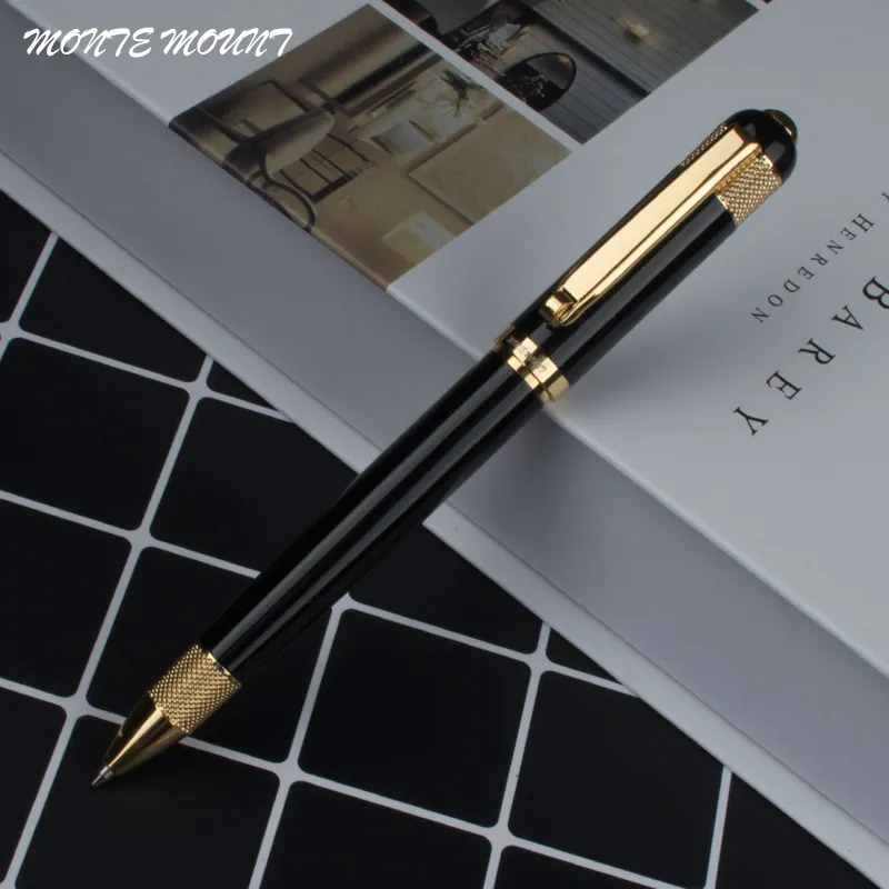 Wholesale Black Ballpoint Pen Nib With Barrel And Gold Wheel Holder ...
