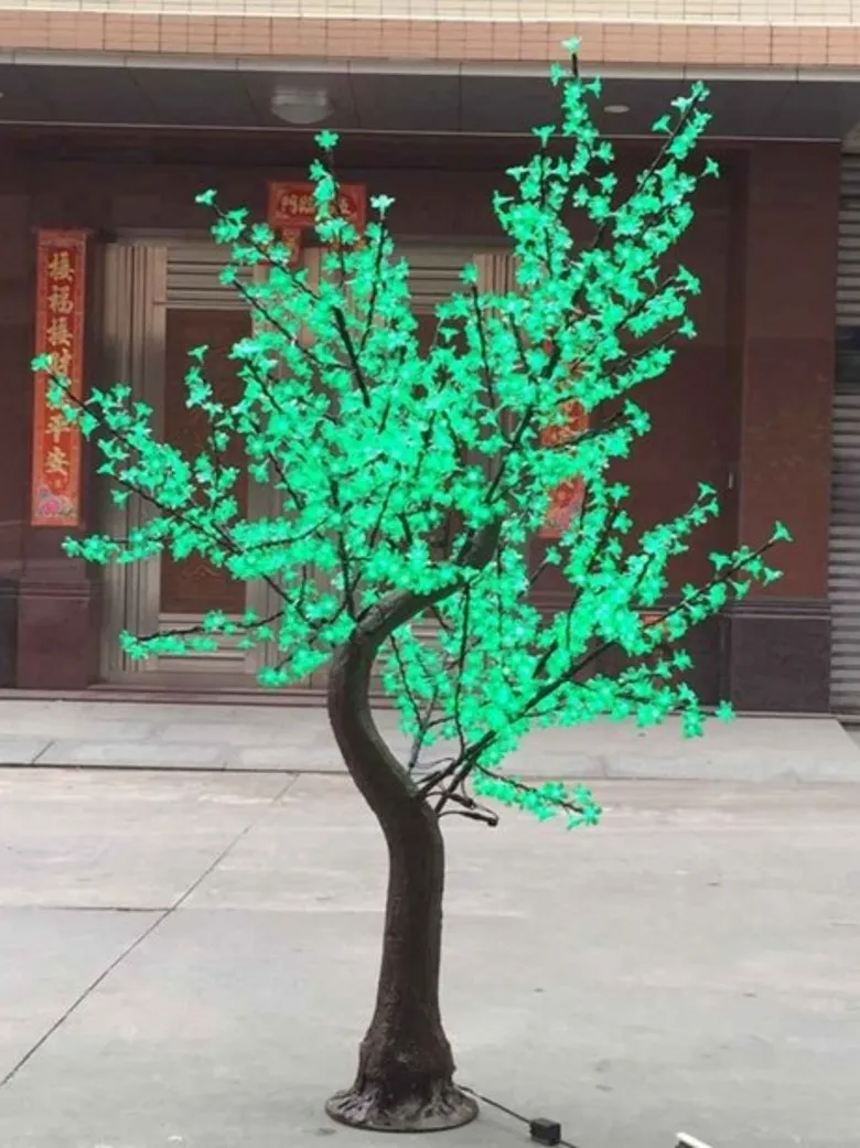 Simulation Tree Pole LED Artificial Cherry Blossom Tree Light Light Up ...