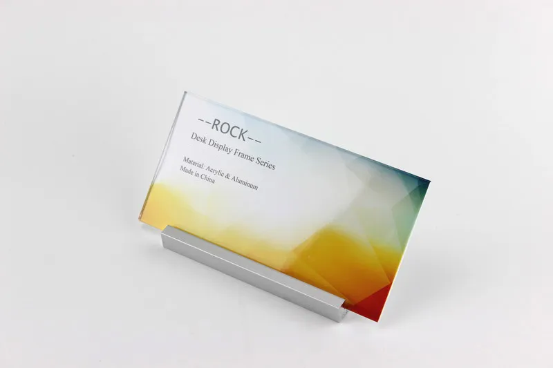 Wholesale Aluminum Desk Sign Holder Set 200x100mm, Metal Table Name ...