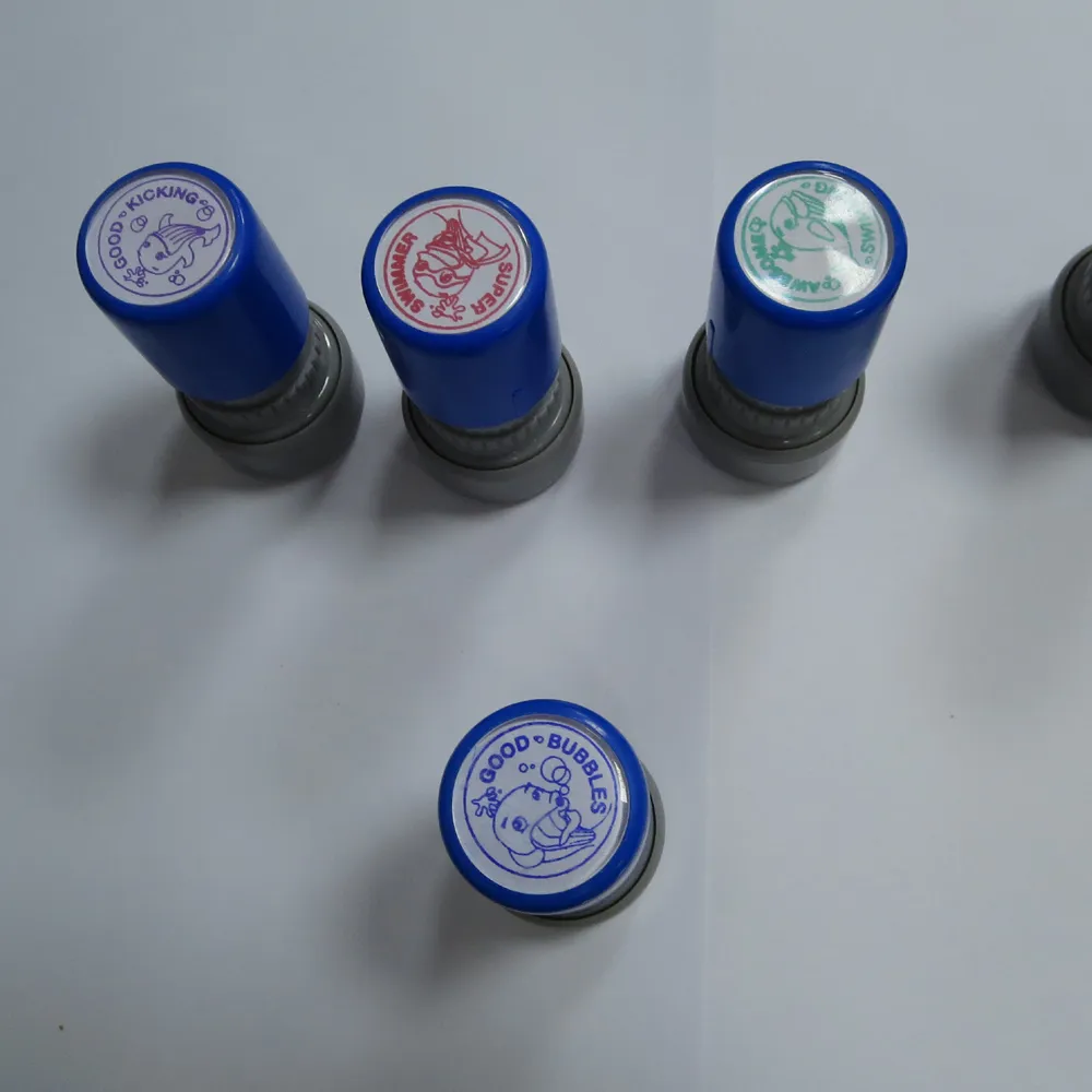Customizable Cartoon Self Inking Self Inking Stamps In Colorful Blue ...