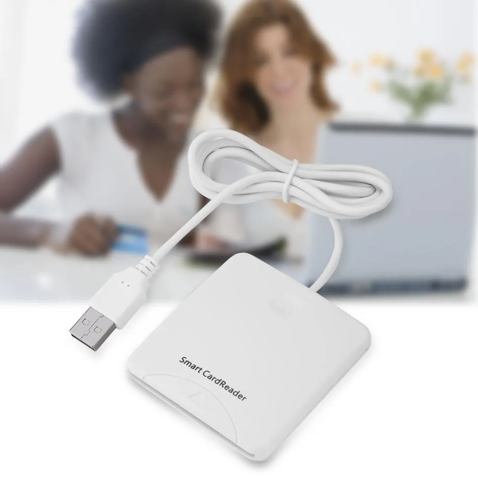 Smart Card Reader Portable USB 2.0 Full Speed Smart Chip Reader IC ...