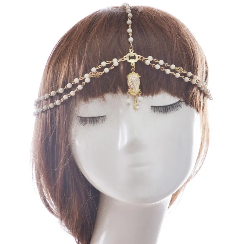 Bride Hair Decoration Women Tassel Headbands Hair Jewelry Indian Boho
