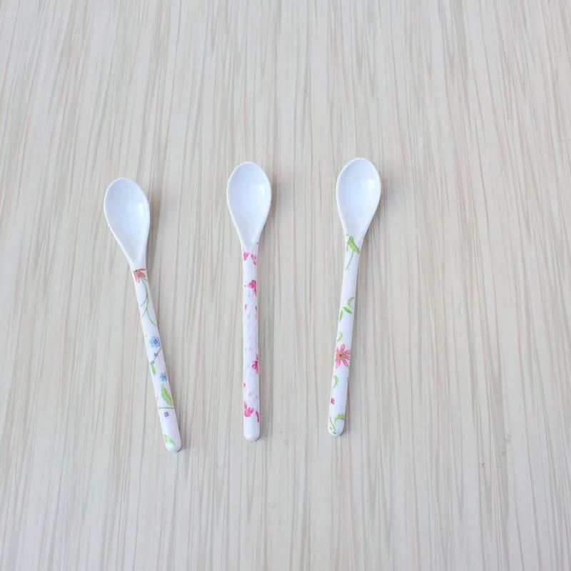 Long Handle Spoons Melamine Coffee Spoon 18.5cm Japanese Style Tea ...