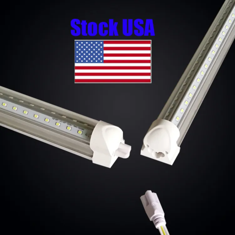 8 Foot LED Tube Lights: 8ft 72W Integrated V Shape LED Tube T8 4 Feet ...