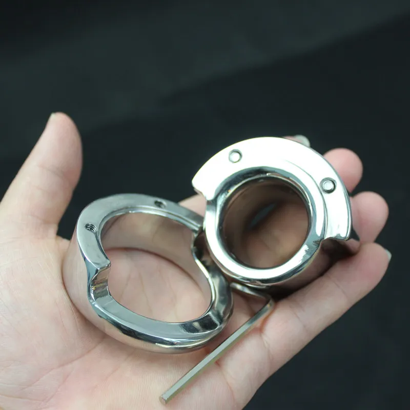 6 Sizes Stainless Steel Cockrings Ventilation Penis Casing Sleeves Tube