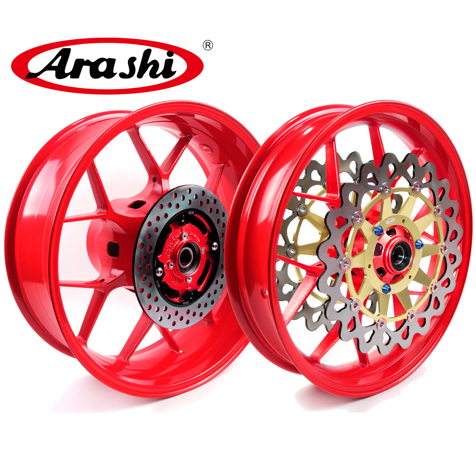 Premium Motorcycle Wheel Rim Set - Red Finish, Shop Now! Fits CBR1000RR ...
