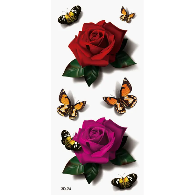 DHgate.com:7PCS Waterproof Temporary Tattoos for Women and Men, Cute 3D ...