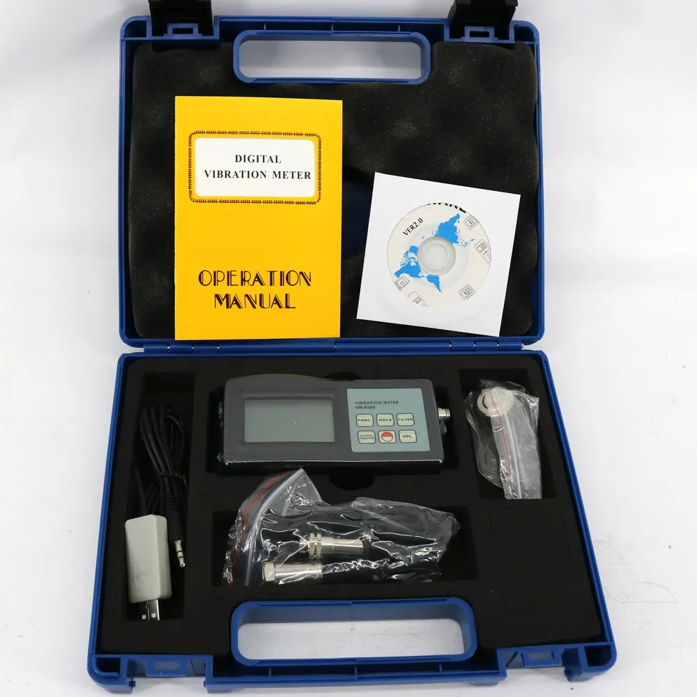 VM-6360 Digital Vibration Meter - Portable Vibration Tester with ...