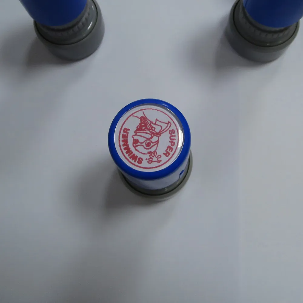 Customizable Cartoon Self Inking Self Inking Stamps In Colorful Blue ...