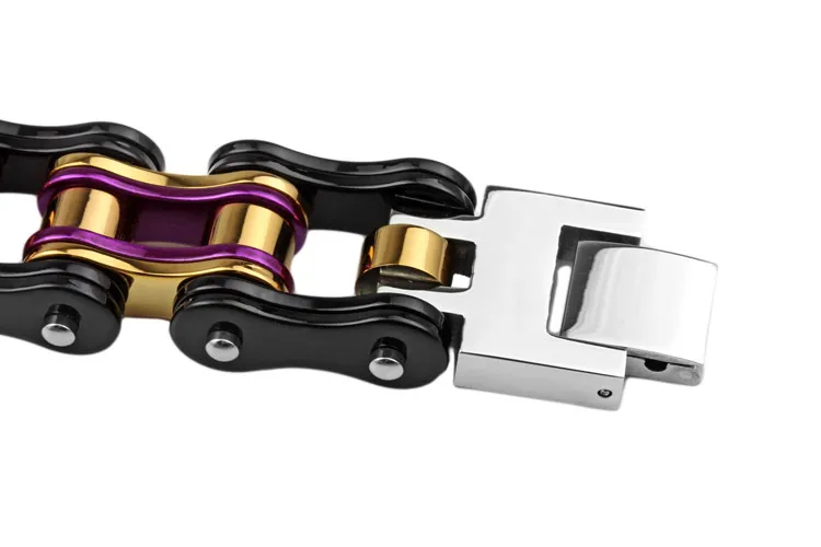 Punk Rock Jewelry Stainless Steel Bicycle Chain Bracelet Biker ...