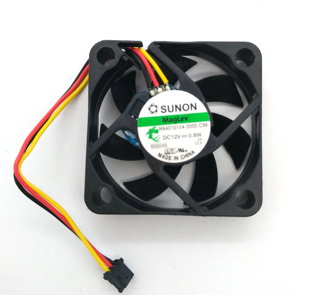 Original SUNON 40mm Cooling Fan - HA40101V4 DC12V 0.8W, 40x40x10mm, 3 ...