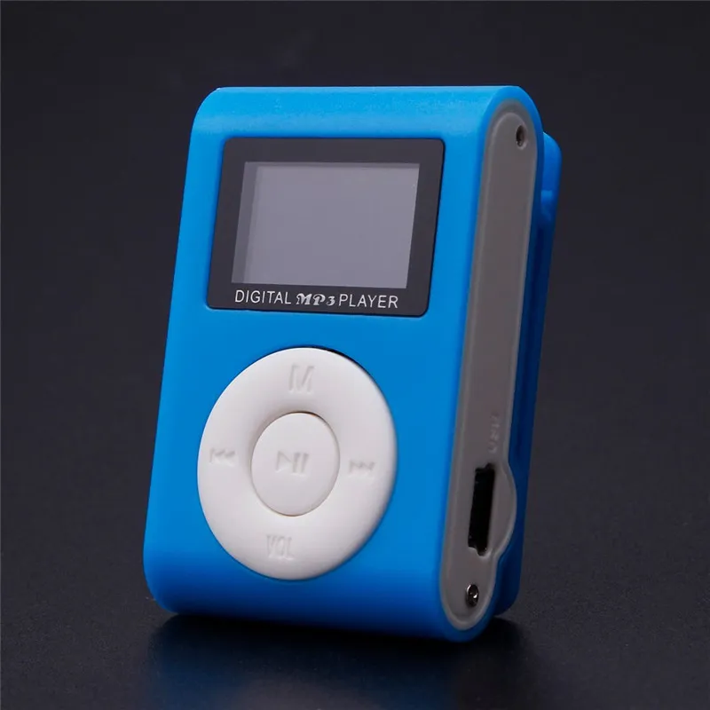 Portable MP3 Music Player with USB Clip and Mini LCD Screen Supports ...