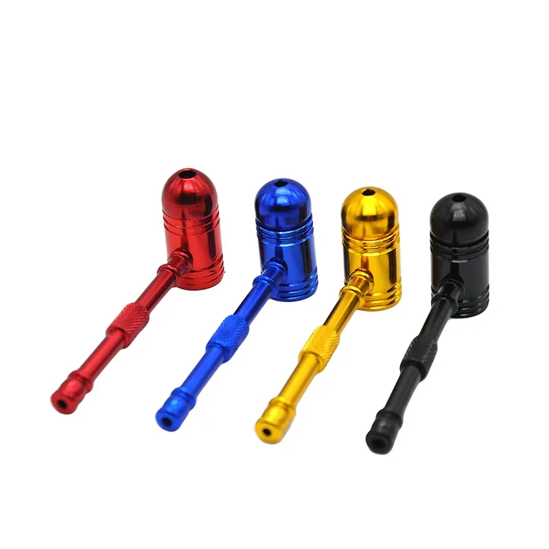2024 Aluminum Alloy Mini Smoking Pipe Straight Type, Portable, Mix ...