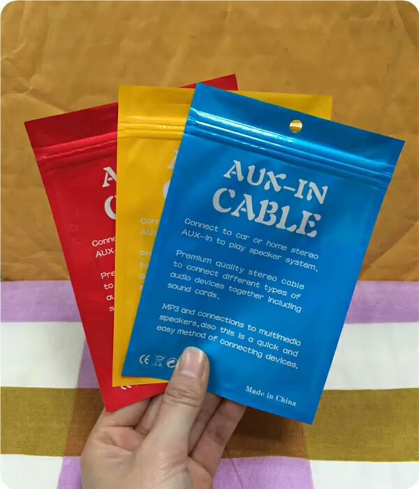 10.5*15cm Colorful Packages Bags Zipper Plastic Retail Packaging ...