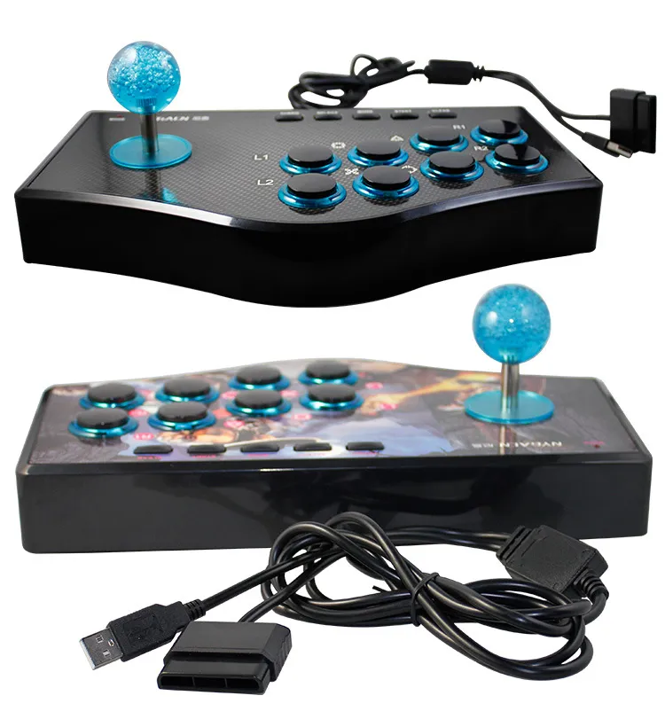 Controlador USB Arcade Fighting Stick Para PS3/PS2/PC/Android/Smart TV ...