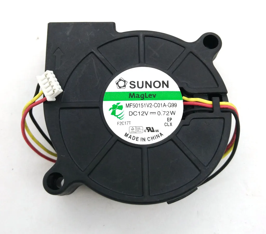 Original Sunon MF50151V2-C01A-G99 DC12V 0.72W 50x15mm 3-Wire 4-Pin ...