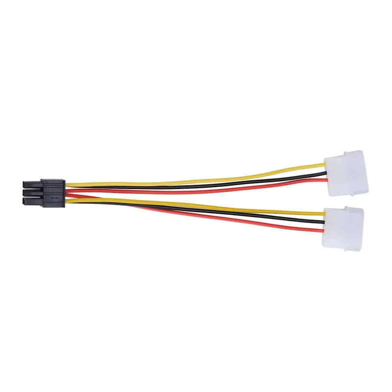 4 Pin Electrical Connector To 6 Pin Graphics Card Cable Dual IDE To PCI ...