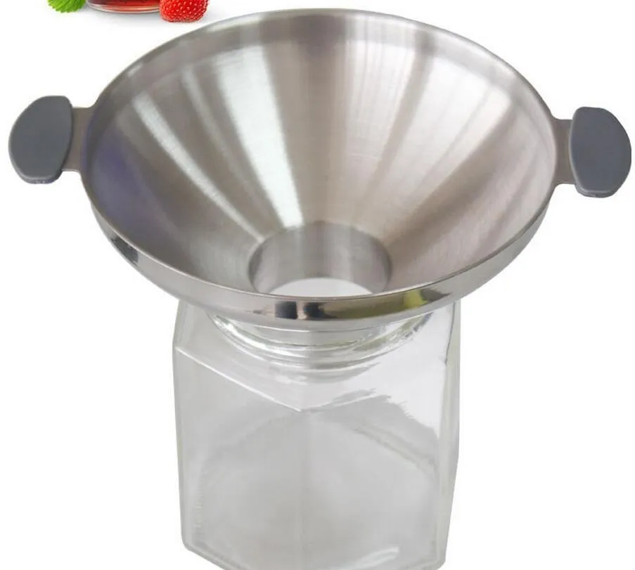 Double Handle Stainless Steel Funnel For Easy Jam, Juice, Oil, And ...