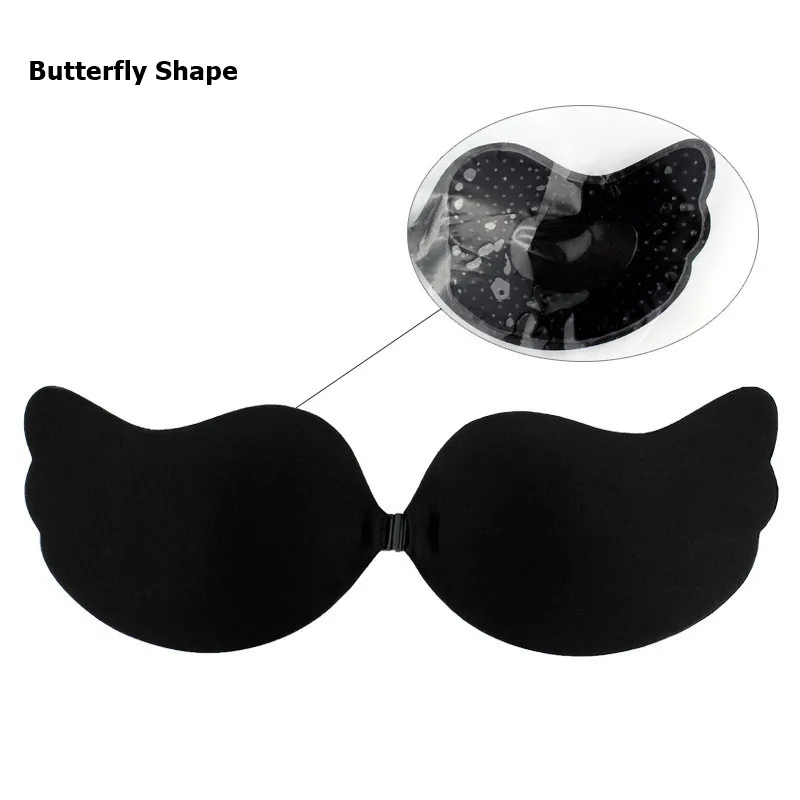 Hot Mango Womens Butterfly Shape Invisible Bra Self Adhesive Silicone ...