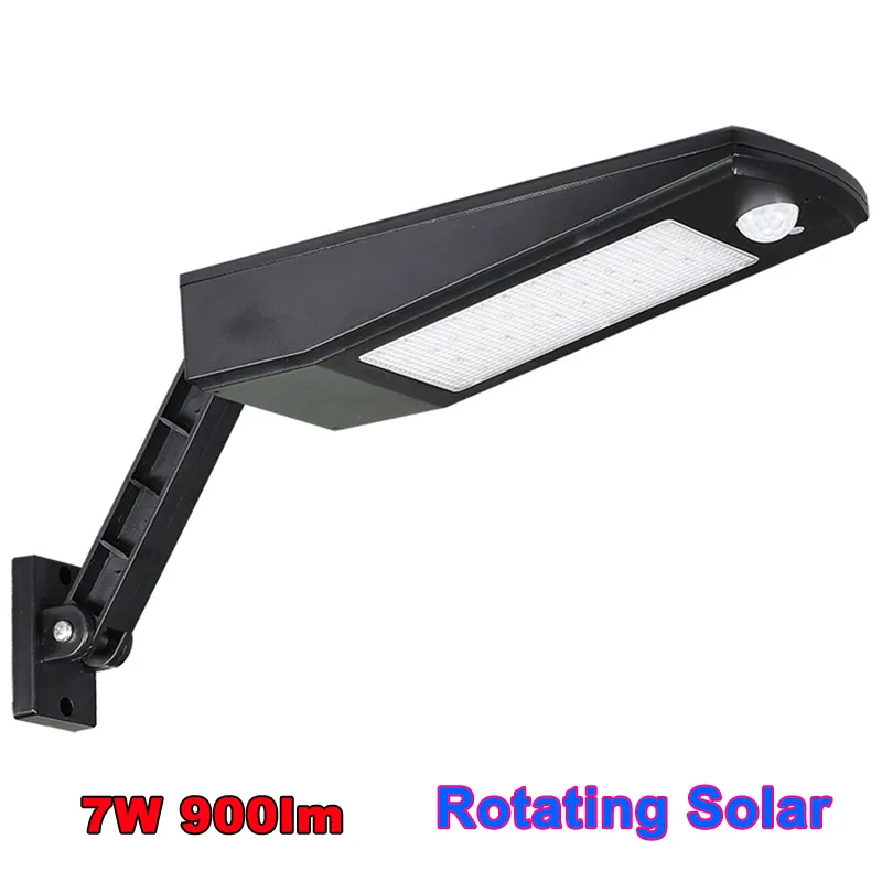 Solar Powered Rotating Pole Security Light With Motion Sensor ...