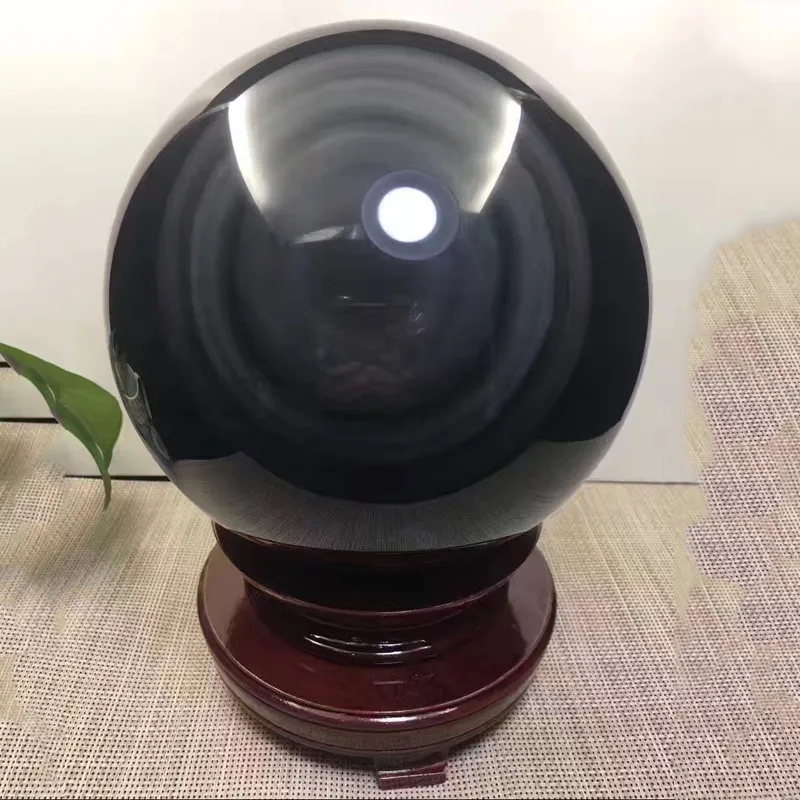 Gemstone Sphere,Healing Sphere, Obsidian Gemstone .Natural Obsidian ...