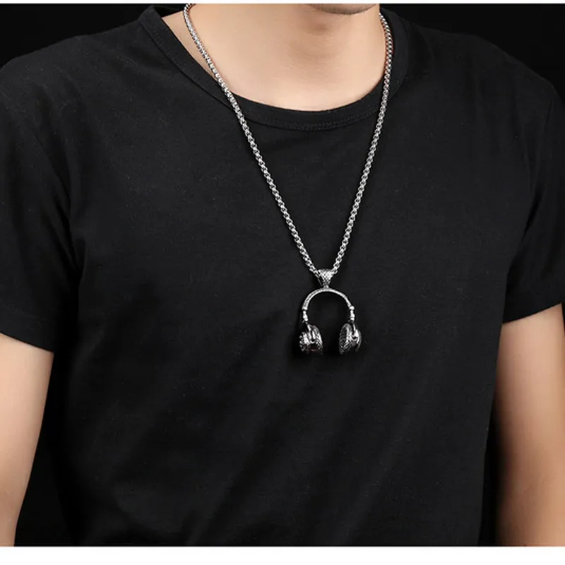 Stainless Steel Hip Hop Jewelry Vintage Men Rock Punk Rapper Disc ...