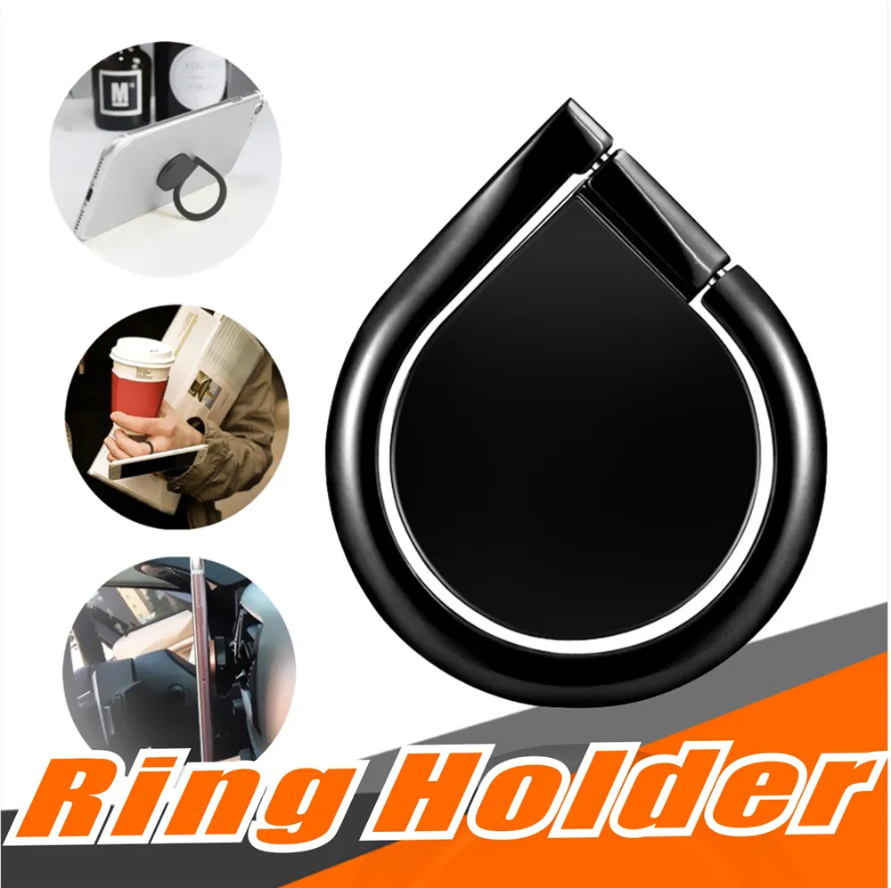 Universal Mobile Phone Ring Holder 360° Rotation Magnetic Water Drop ...