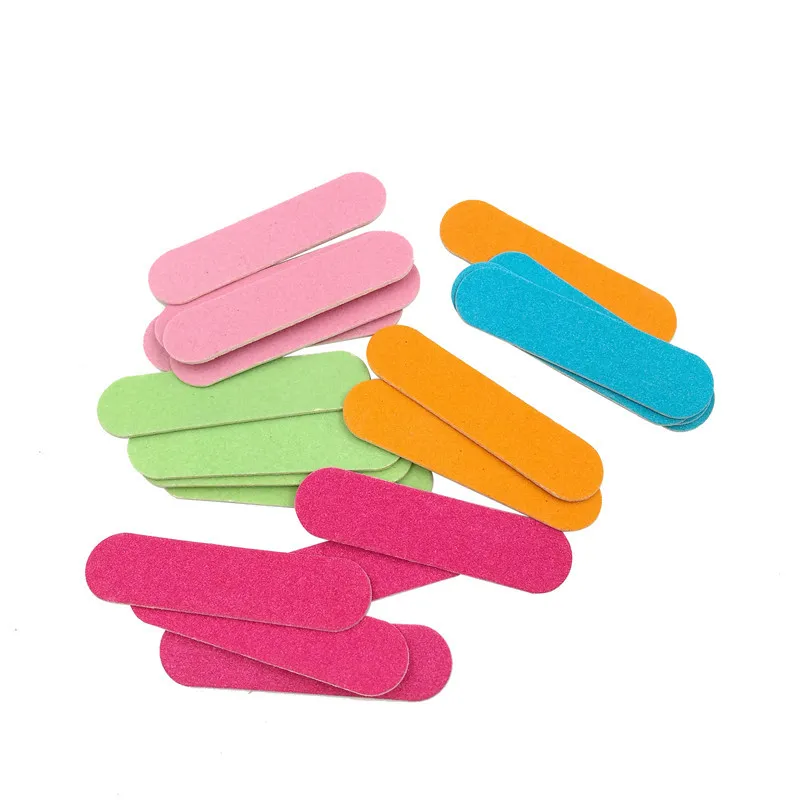 Mini Professional Nail Files Double Sided Emery Boards With Sandpaper ...