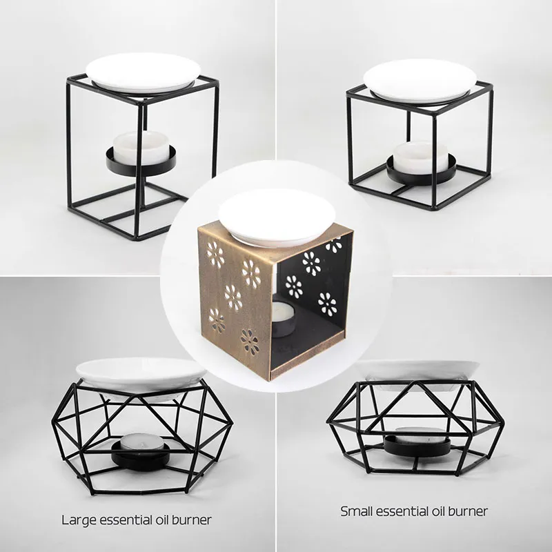 Iron Frame Ceramic Aroma Diffuser: Warm Tea Gifts, Crafts, and Home ...