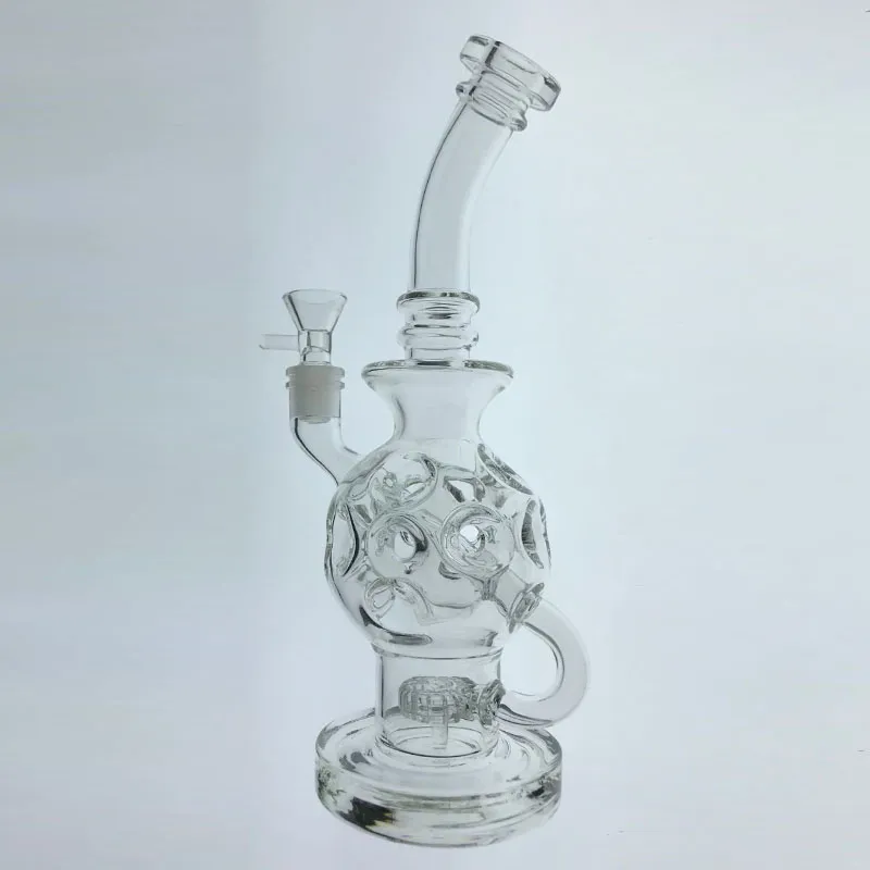 Bulk Order Exosphere 14 Hole Muti Hole Fab Egg Glass Bong With Recyle ...