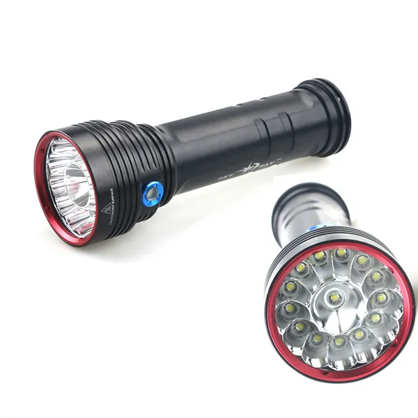 25000 Lumens Super Bright Led Flashlight, Waterproof 14x XM L T6 With ...