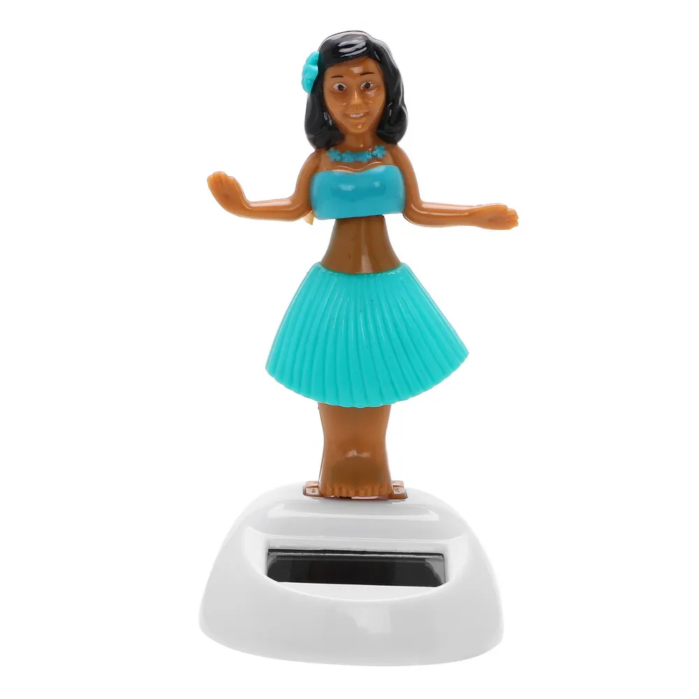 Dancing Girl Car Ornament Solar Powered Swinging Beach Girl Dashboard ...