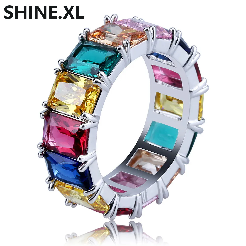 DHgate.com:Micro-Paved Zircon Gold Rings for Men and Women, Resizable ...
