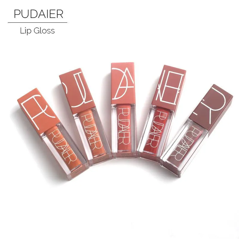 Pudaier Sexy Lip Gloss Set Matte Liquid Lipstick In Nude, Brown ...